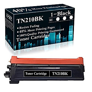 1 Black TN210 TN210BK Compatible Toner Cartridge Replacement for Brother HL-3040CN 3045CN 3070CW 3075CW 8070 MFC-9010CN 9120CN 9125CN 9320CN/CW 9325CW DCP-9010CN Printer,Sold by TopInk