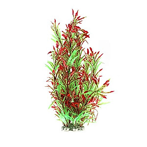 MR.FOAM Large Aquarium Plants, Fish Tank Plants Decoration Ornament for All Fish Artificial Plastic Lifelike Water Plant Ornament Fish Tank Decorations 12.6 inch Tall 7.09 inch Wide