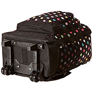 Everest Wheeled Backpack with Pattern, Polkadot, One Size