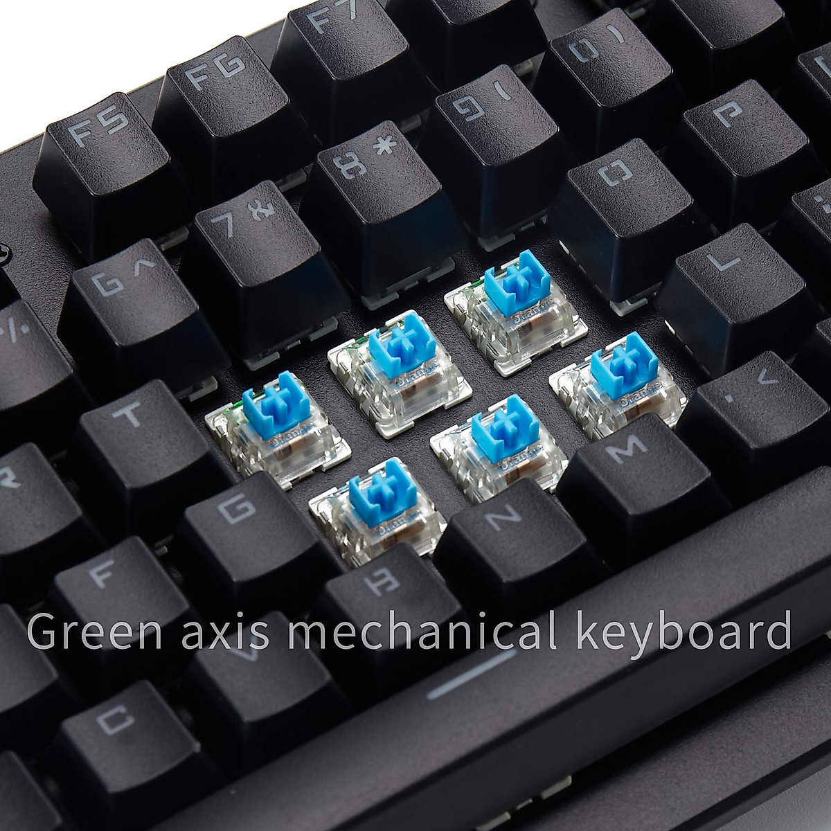 Yingshi Mechanical Keyboard for Gaming and Working,Gaming Keyboard with RGB Backlight,104 Keys Included,Keyboard for Windows PC Games.