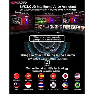 SVICLOUD 8P Android Mini Box 2022 4+64GB Smart AI Voice Remote Ultra HD 2.4/5.8G WiFi Chinese TV Certified Overseas Version