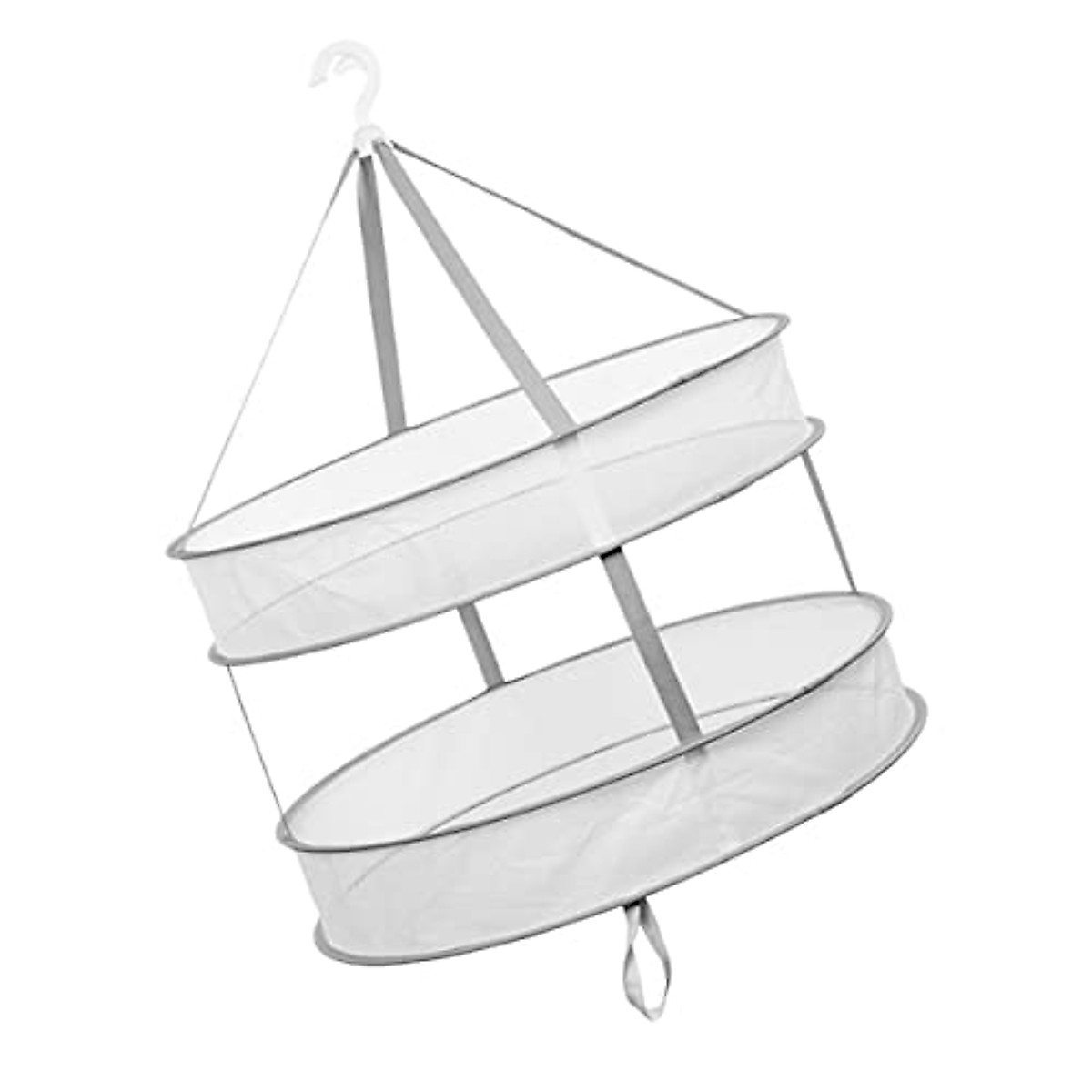 Homoyoyo 2pcs Holder Organizer Swimsuit Round Underwear -Tiers cm Windproof Clothes for Mesh, Tier Collapsible - Dryer Foldable Net Sweater Mesh Sweaters Hanger Multipurpose Rack Socks