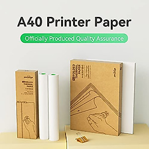 A4 Thermal Paper, 210 x 297 mm - 100 Sheets, for Brother PocketJet PJ762/PJ763MFi, HPRT MT800/MT810, PeriPage A40 Printers, Printing Paper Size 8.26" x 11.69"