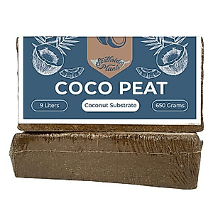 Southside Plants Coco Peat Coconut Substrate for Garden Potting Soil - 100% Organic & Eco-Friendly 1.4 lb Brick for Indoor & Outdoor Flowers & Plants Growth – 650 Grams