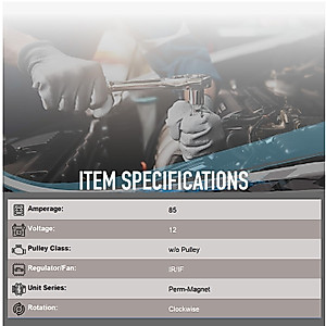 OEG Parts New 85A Alternator Compatible With JCB Fastrac 1135 1994-2007, Compatible With 257B 242B 232B 226B 216B 2004-2008 STC1753 ALU0031 63340009 63320349 63320319 54022606 54022524 54022466