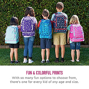 Bentgo 2-in-1 Backpack & Insulated Lunch Bag Set With Kids Prints Lunch Box (Rainbows and Butterflies)