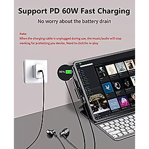 USB C to 3.5mm Headphone and Charger Adapter, 2 in 1 USB C to 3.5mm Aux Headphone Jack with 60W PD Fast Charging Dongle Compatible with Samsung Galaxy S22/S22 Ultra/S21/S21+/S21 FE, Google Pixel 5/4