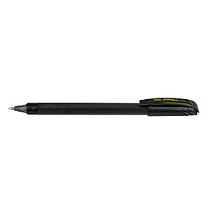 Pentel EnerGel FLASH! Liquid Gel Stick Pen, (0.7mm) Medium Line, Metal Tip, Black Ink, 12 pack (BL417-A)