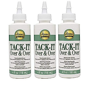 Roll Over Image to Zoom in Aleene's Tack-It Over & Over Liquid Glue 4oz (Thrее Рack)