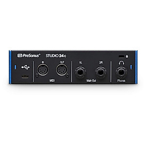 PreSonus Studio 24c 2x2 USB Type-C Audio/MIDI Interface Studio Bundle with Studio One Artist Software Pack