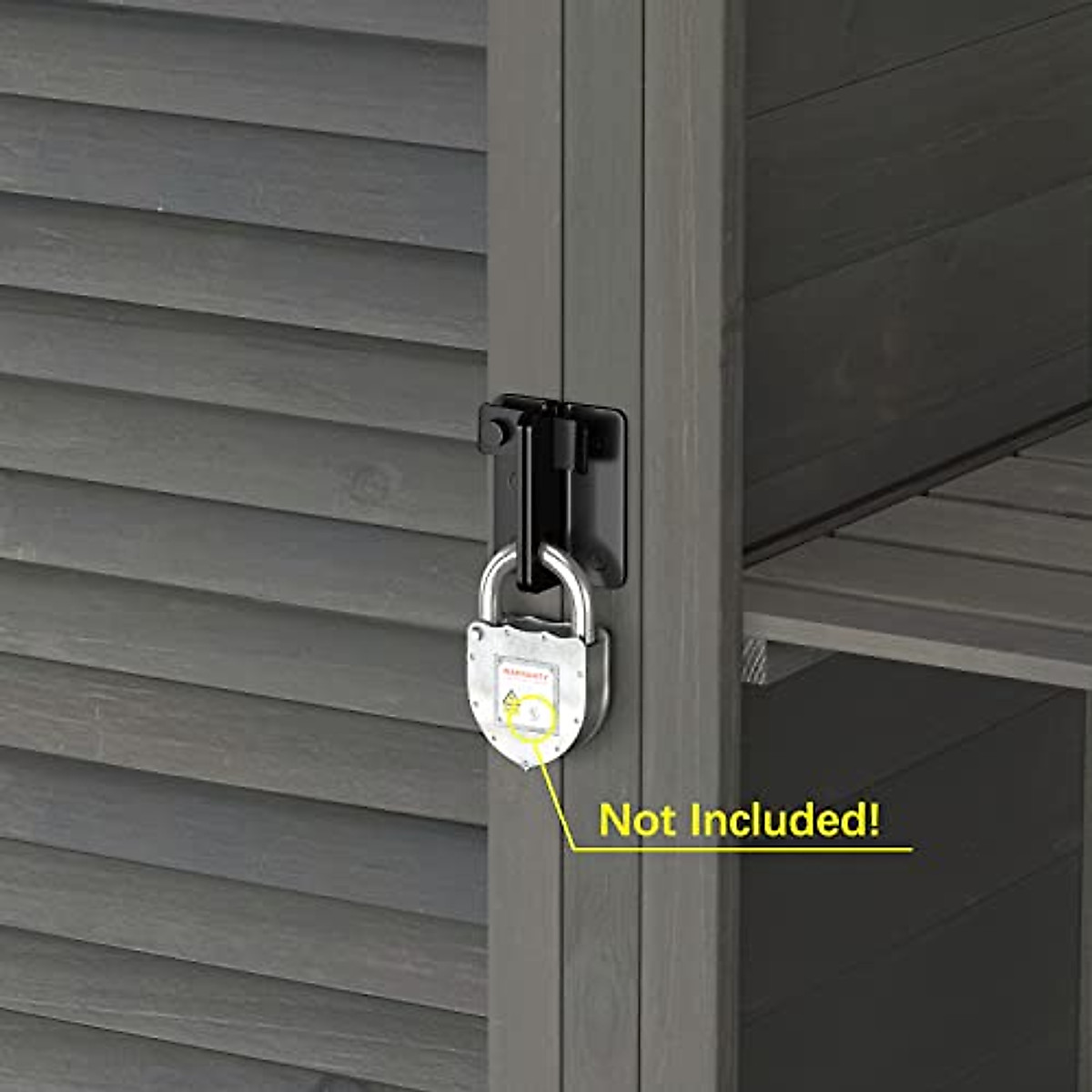 GDLF Potting Bench Table Large Garden Outdoor Work Bench Metal Tabletop Workstation with Storage Cabinet Shelf Dark Grey