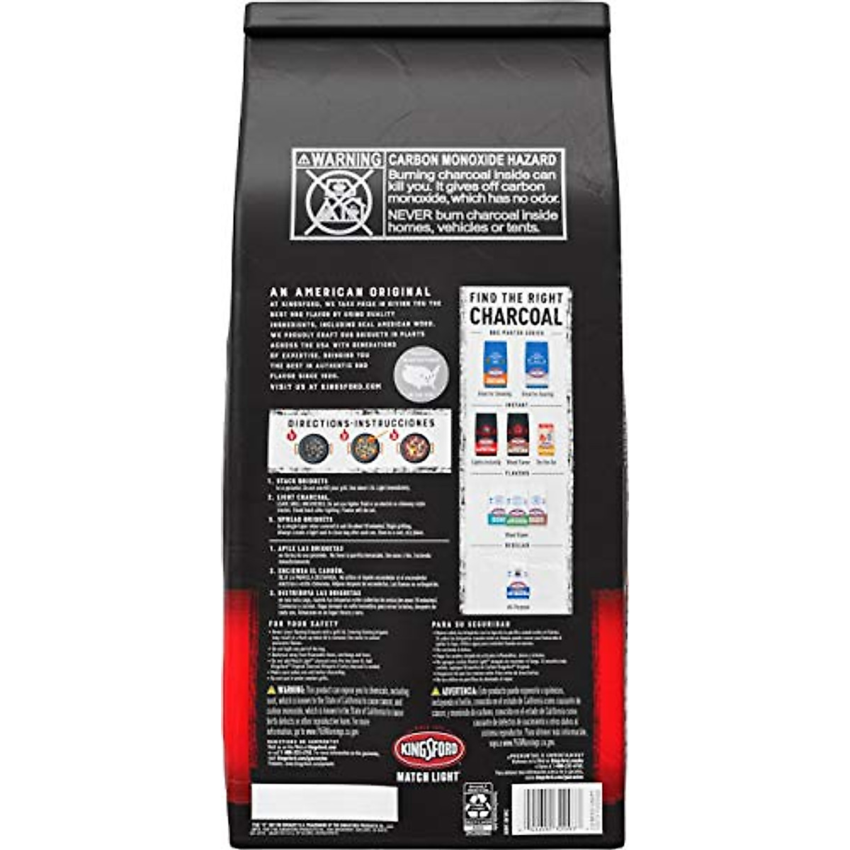 Kingsford Match Light Instant Charcoal Briquettes, BBQ Charcoal for Grilling, Ready in 10 Minutes, No Lighter Fluid or Starter Needed, 12 lbs