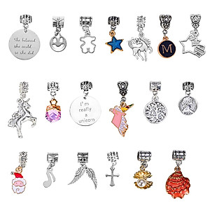 COO&KOO Charm Bracelet Making Kit, Jewelry Making Supplies Mermaid Unicorn Gifts for Teen Girls Crafts for Girls Ages 8-12