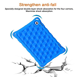 Fire HD 8 Case for Kids, OQDDQO All-New Kindle Fire 8 Case (12/10th Generation, 2022/2020 Release), Hollow Corners with Double Shock Absorption, fire 8 Tablet Case and Fire HD 8 Plus case (Blue)