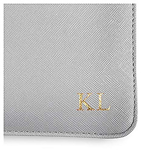 KATIE LOXTON Perfect Pouch Shine Bright Cloud Grey Women's Vegan Leather Clutch Handbag