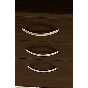 Bush Business Furniture Series C Elite 48W x 30D Desk Shell with 3 Drawer File in Mocha Cherry