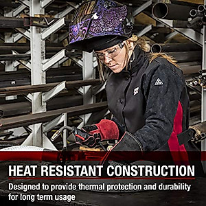 Lincoln Electric womens Jessi Combs Women s MIG Stick Welding Gloves, Black, Red, Medium Pack of 1 US