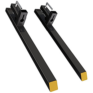 YITAMOTOR 60" 4000LBS Clamp on Pallet Forks Heavy Duty Forks for Tractor Loader Bucket