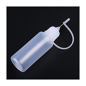 1PCS Plastic Squeezable Tip Applicator Bottle Dropper Bottles with Needle Tip Childproof Caps for Glue,50ml
