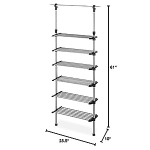 Whitmor 6 Shelf Closet System - Adjustable Closet Maximizer