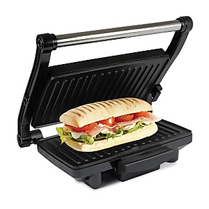 Better Chef Panini Press | Non-Stick | Drip Tray | Floating Hinge | Locking Latch | Status Lights | Fixed Temp