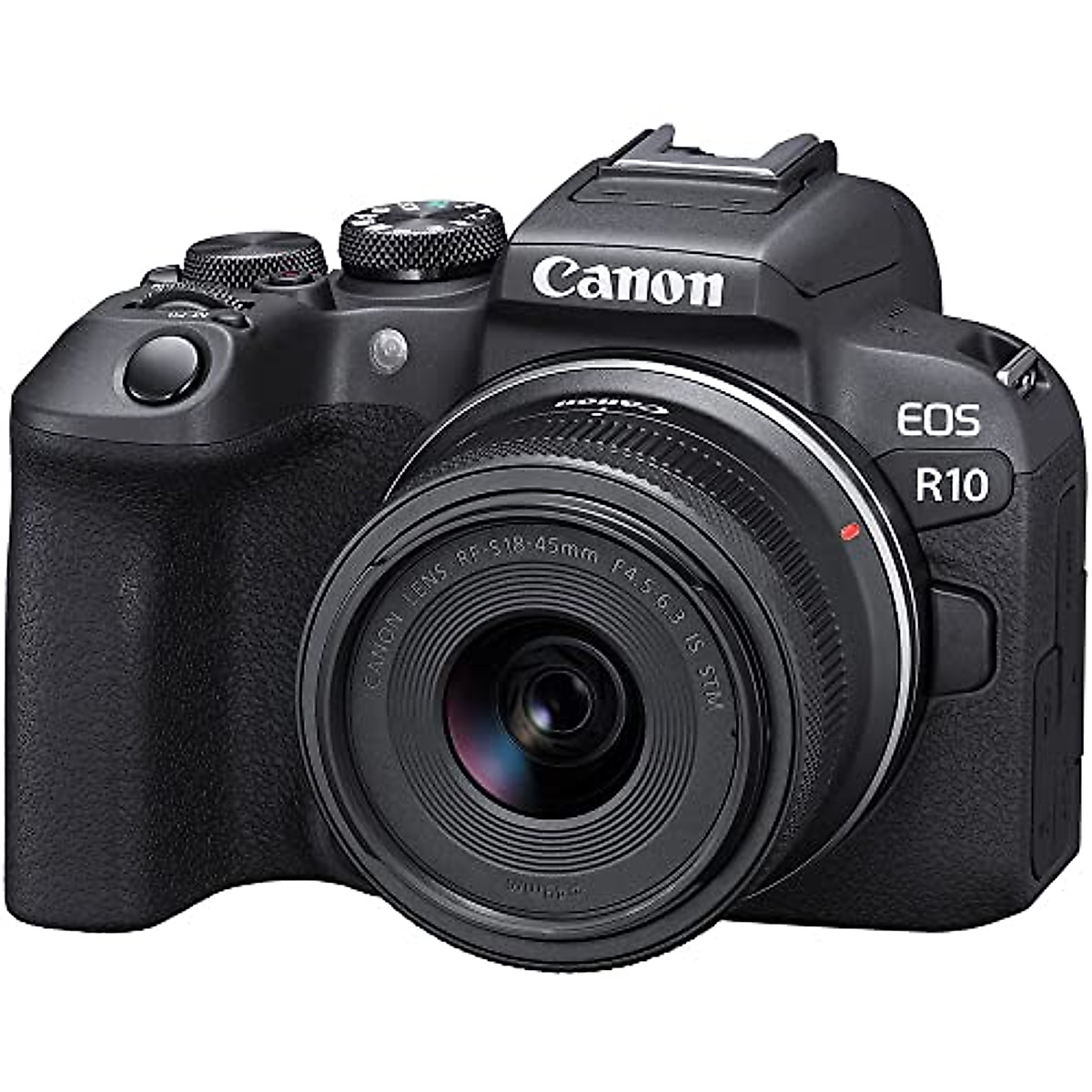 Canon EOS R10 Mirrorless Camera (5331C002) + Sony 64GB Tough SD Card + Bag + Card Reader + Flex Tripod + Hand Strap + Memory Wallet + Cap Keeper + Cleaning Kit (Renewed)