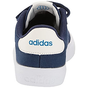 adidas Vulc Raid3r Skate Shoe, Dark Blue/Cloud White/Blue Rush, 3 US Unisex Little Kid