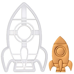 Rocket cookie cutter, 1 piece - Bakerlogy
