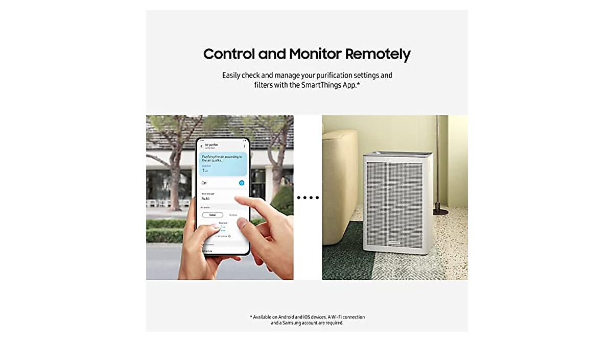 SAMSUNG Bluesky Compact Air Purifier for Small Rooms