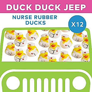 Fun Express 12 Pieces, Nurse Rubber Duckies - 12 Ducks | Nurse's Week Gifts | Nurse Appreciation | Nursing Student Gifts