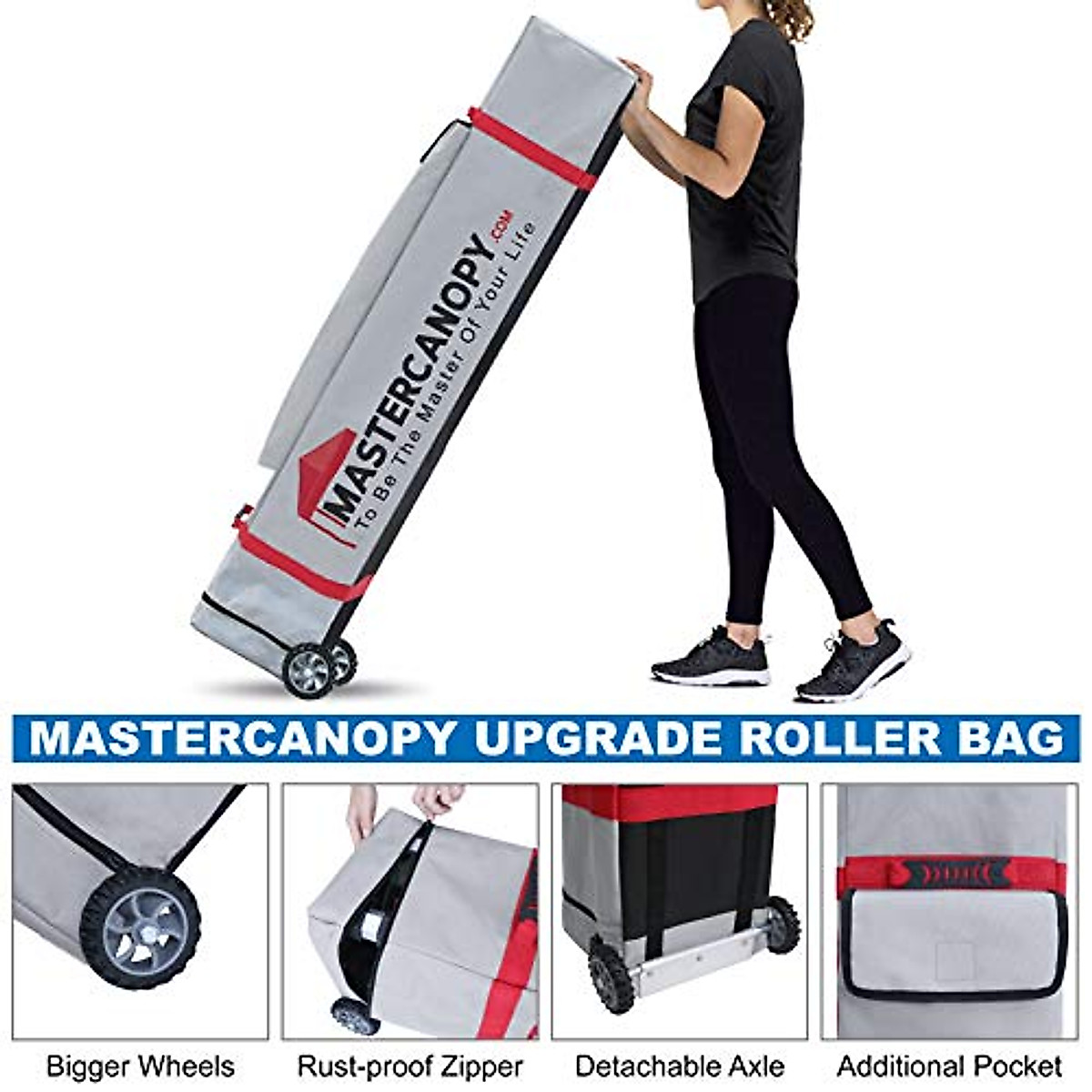 MASTERCANOPY Premium Heavy Duty Pop Up Commercial Instant Canopy Tent (10x10, White)