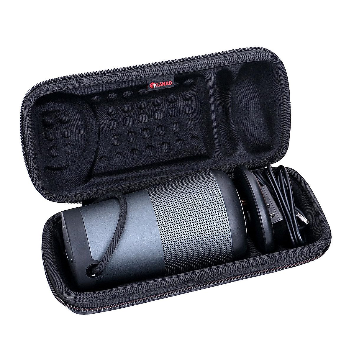 XANAD Hard Case for Bose SoundLink Revolve+ or Revolve+ (Series II) Portable & Long-Lasting Bluetooth 360 Speaker - Storage Protective Bag (Black)