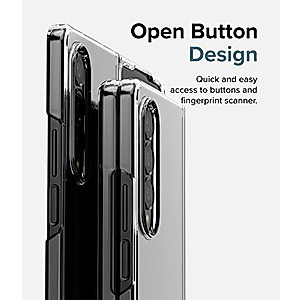 Ringke Slim [Anti-Yellowing Material] Compatible with Samsung Galaxy Z Fold 4 5G Case (2022) for Minimalist Yet Sturdy, Solid Sleek Transparent Cover with Non-Slip Pad for Galaxy Z Fold4 - Clear