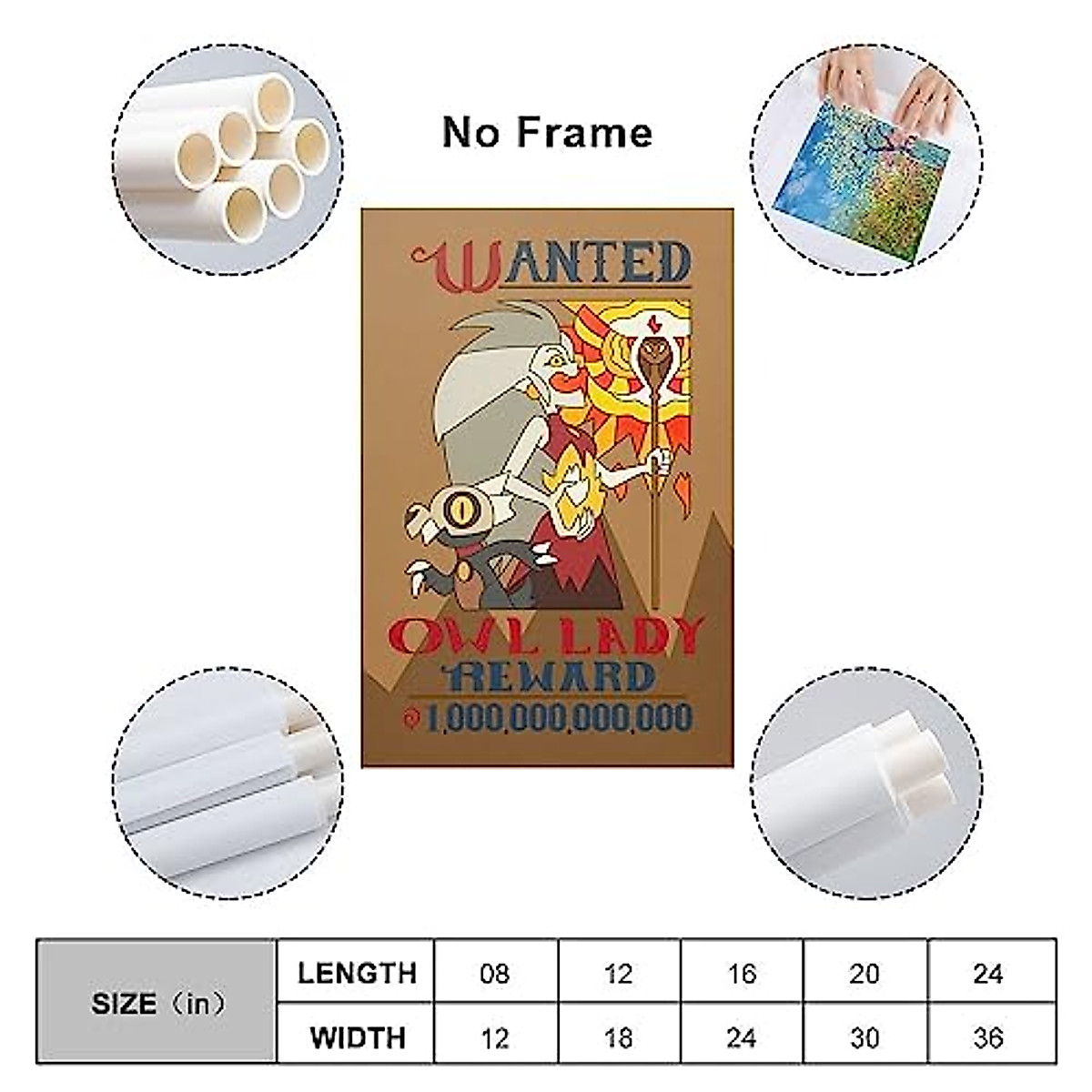 Anime Posters The Owl House Poster Game Cartoon Cool Poster Children's Bedroom Decor Canvas Wall Art Prints for Wall Decor Room Decor Bedroom Decor Gifts 16x24inch(40x60cm) Unframe-style