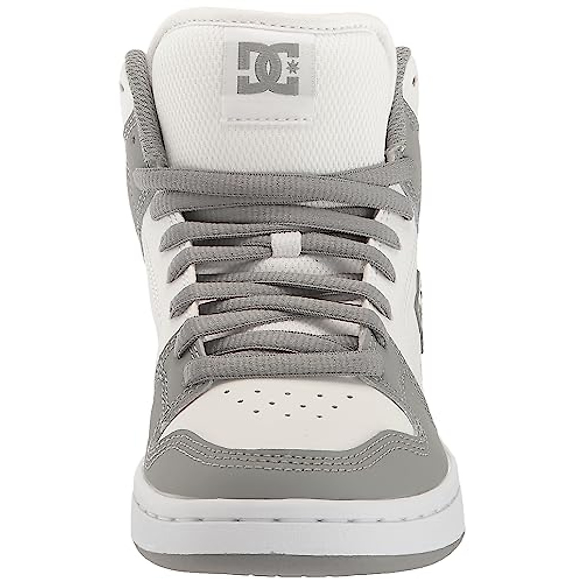 DC Men's Manteca 4 Hi High Top Casual Skate Shoe Sneaker, White/Grey, 9.5