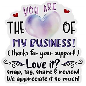Xinezaa Small Business Stickers Labels, Happy Mail Stickers, Boutique Packaging Stickers, Mail Envelopes Shipping Supplies for Small Business, Handmade Thank You Stickers, Heart of Business- S015