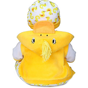 MAIHAO Reborn Baby Doll Clothes for 17-22 Inch Newborn Baby Doll Boy, 17-22 inch Yellow Duck 5pcs Set Baby Doll Clothes Outfit Accessories fit 17-22 Inch Baby Doll Girl