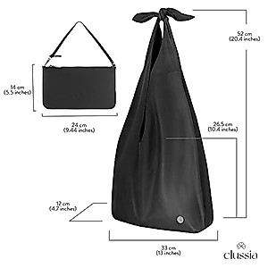 Style à la Porte Black Leather Hobo Bag from 100% Luxury Light-Weighted Calf Leather with Removable Wristlet Pouch DELUXE | Bolso Cuero Negro