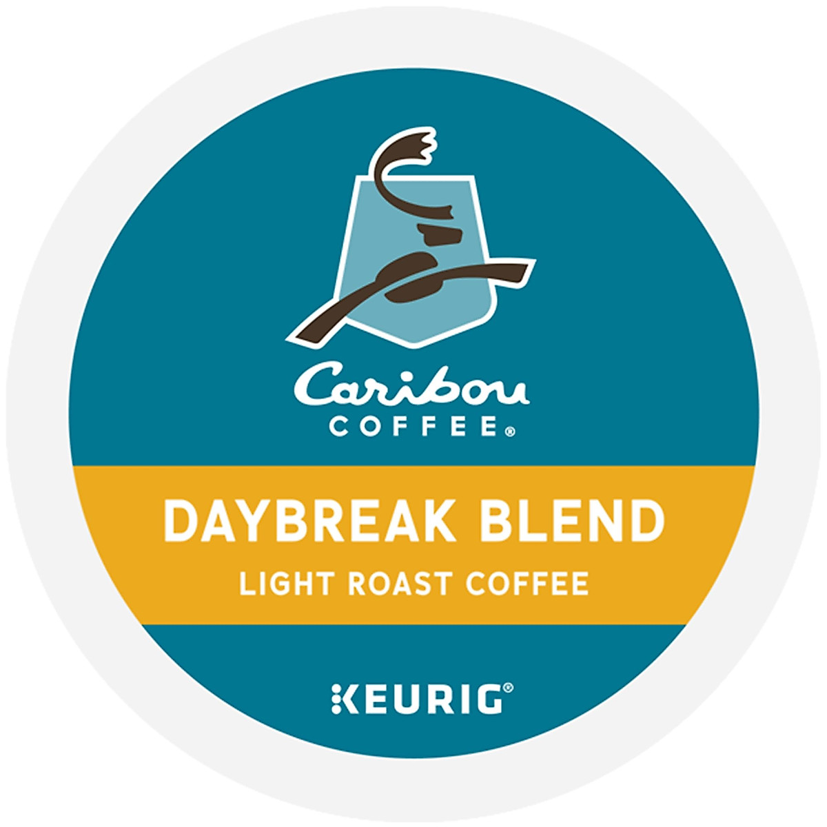 Caribou Coffee Daybreak Morning Blend, Single-Serve Keurig K-Cup Pods, Light Roast Coffee, 24 Count (11.9g)(Pack of 4)