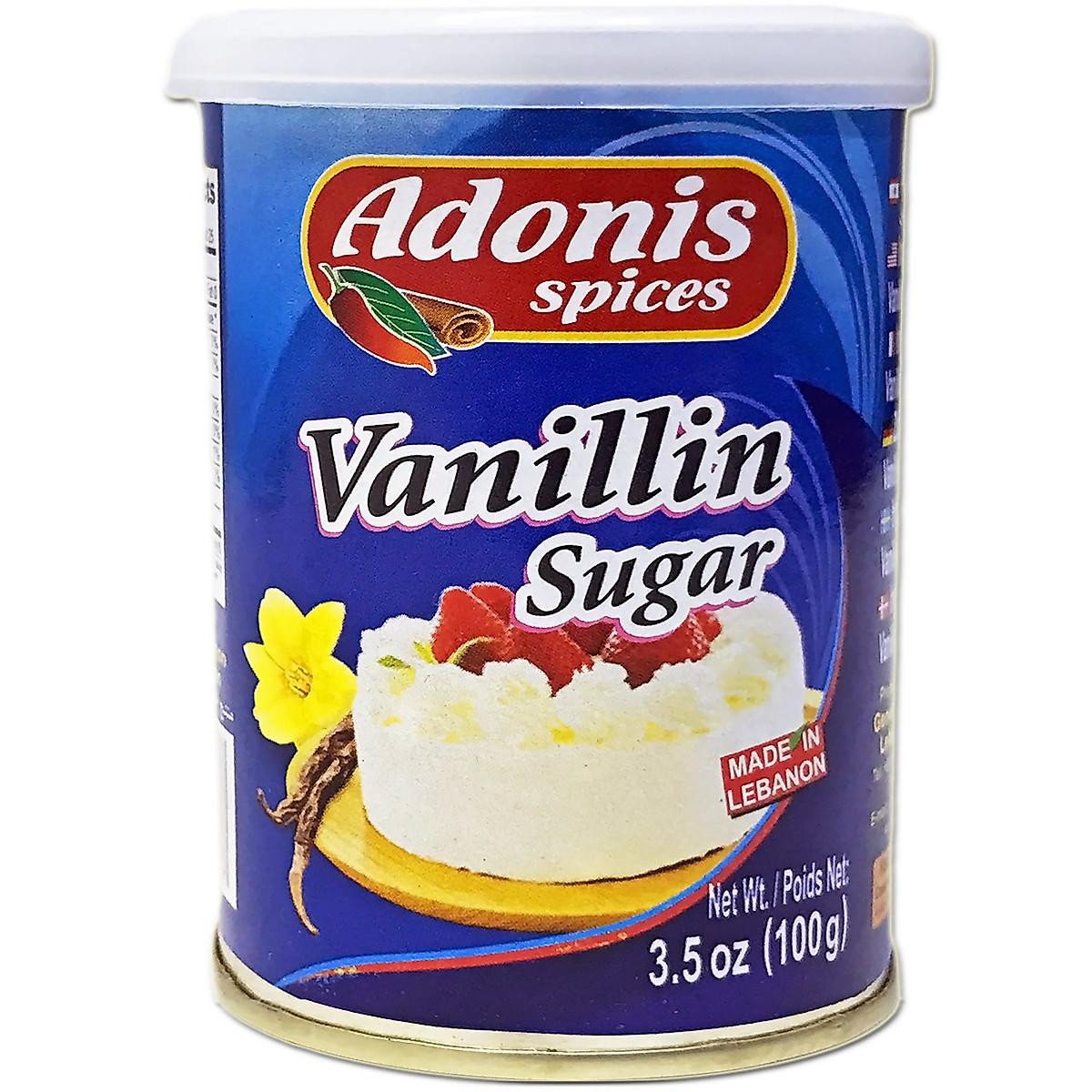 Adonis - Vanillin Sugar, 3.5 Oz (100g)