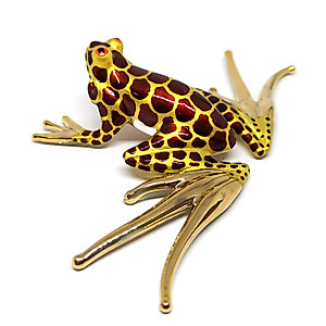 ZOOCRAFT Collectible Frog Decor Figurines Blown Glass Handmade Lovers Home Garden Decoration Animal Totem