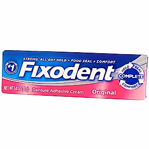 Fixodent Denture Adhesive Cream Original 1.40 oz (Pack of 2)