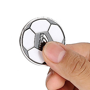 VGEBY1 Football Coins, Alloy Flip Coin Soccer Referee Coins with Case for Pick Side