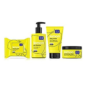 Clean & Clear Lemon Zesty Facial Scrub with Lemon Extract & Vitamin C, buffs & brightens with gentle micro-scrubbies, Oil-Free Vitamin C Face Scrub, 6.7 oz Vitamin C Facial Scrub