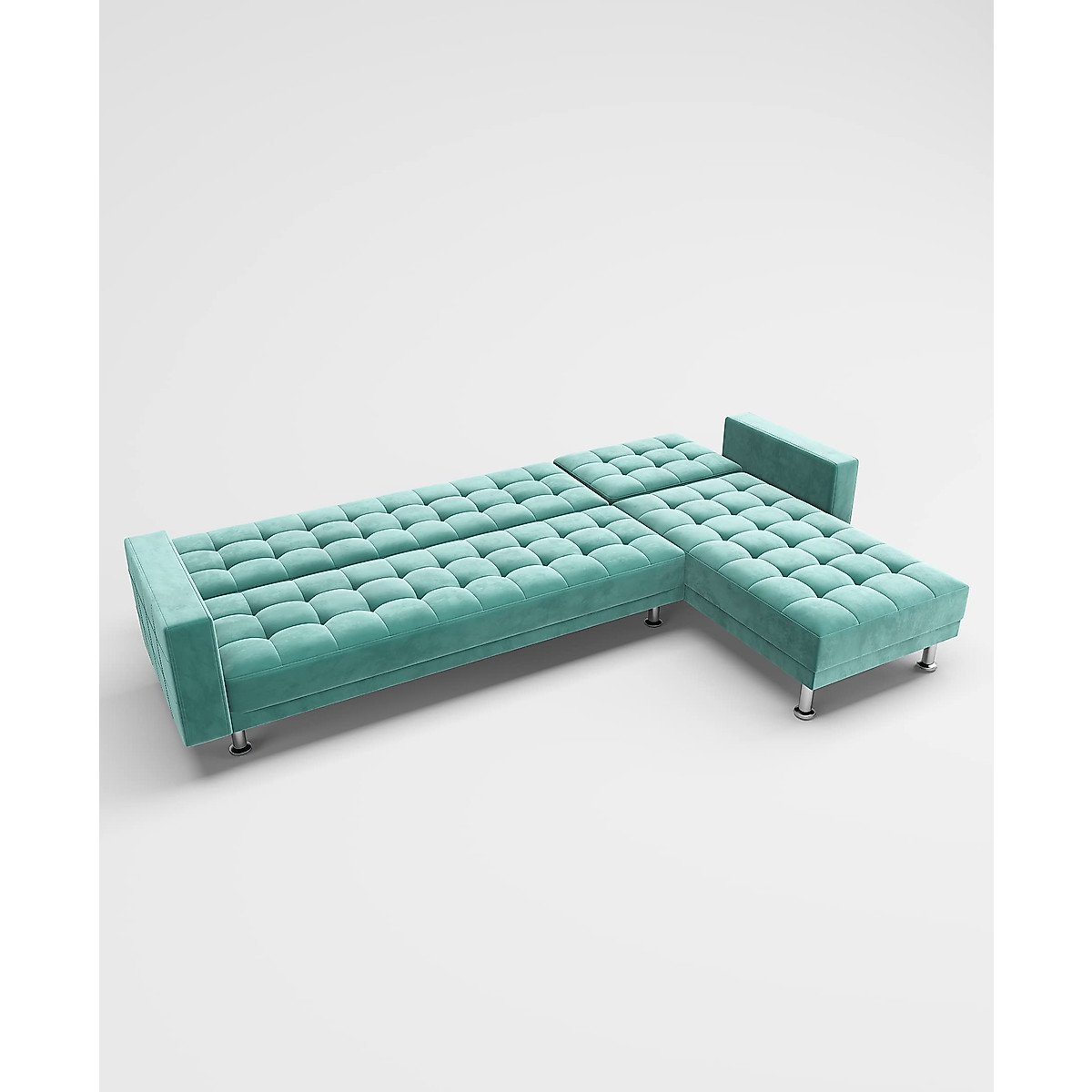Gold Sparrow Houston Sectional, Aqua