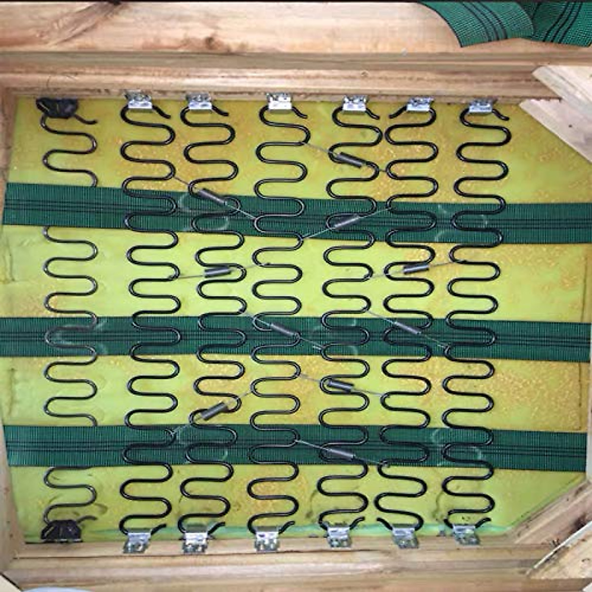 MEICOCO Upholstery Spring Clips, Couch Spring Repair Kit, ek Clips Sofa Chair Zig zag Furniture Spring Repair (12)