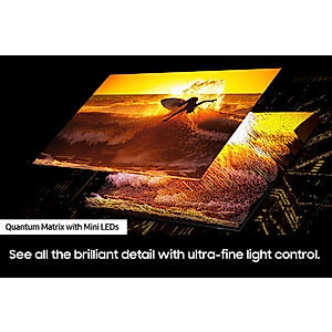 SAMSUNG QN65QN90CAFXZA 65" Neo QLED Smart TV with 4K Upscaling with an Austere 7S-PS8-US1 VII-Series 8 Outlet Power w/Omniport USB (2023)