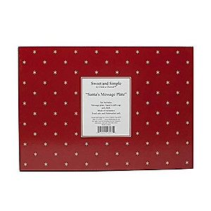 Sweet & Simple Santa's Cookie Message Plate