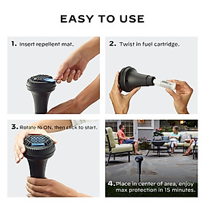 Thermacell Mosquito Repellent Perimeter System; Provides Mosquito Protection for Patios, Decks and Doorways; No Open Flame, Scent Free, Bug Spray Alternative