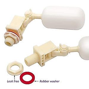 ZHEQOGZH 5 Pieces Float Ball Valve 1/2 Inch Water Float Valve Auto Fill with Adjustable Arm for Water Tank, Livestock Water Trough, Pool, Aquariums, Aquaculture